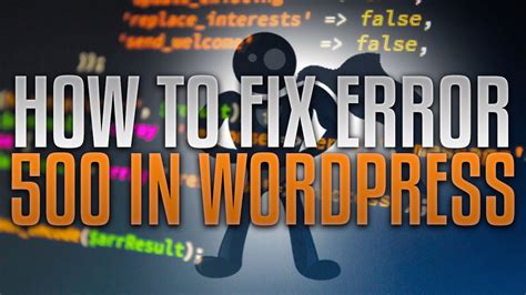 How To Fix The 500 Internal Server Error In WordPress