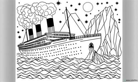 Coloriage réaliste du Titanic à Télécharger ou à Imprimer gratuitement