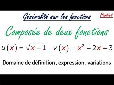 domaine de définition d une fonction composée