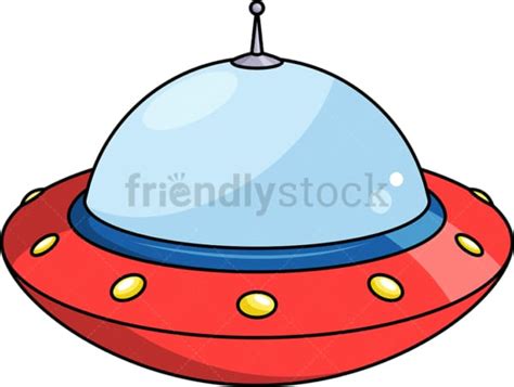 Small Flying Saucer Cartoon Vector Clipart FriendlyStock
