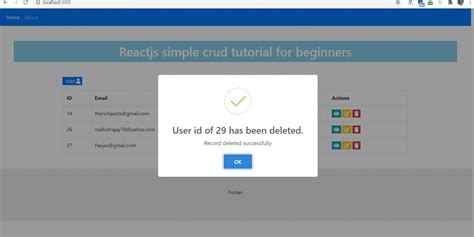 Reactjs Crud Tutorial Delete User Therichpost