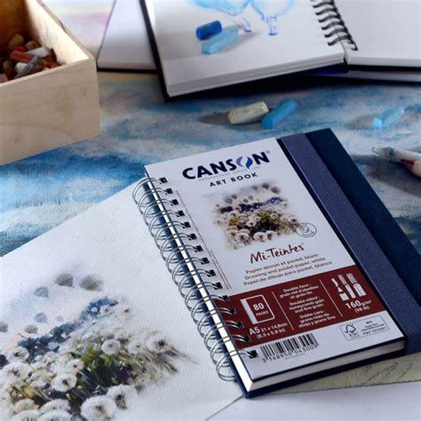Carnet Dessin Art Book Mi Teintes Canson Double Face A5