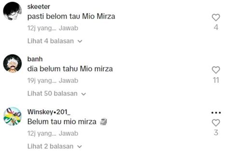 Mio Mirza Viral Di Tiktok Sampai X Ini Arti Dan Konteksnya