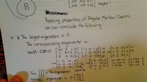 regular markov chains example youtube