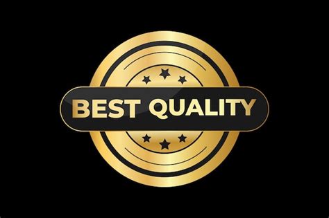 Premium Vector Best Quality Golden Badge Design Vector