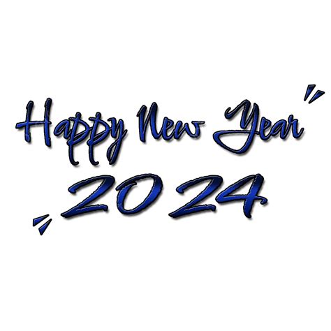 Happy New Year 2024 With Transpernt Background Happy New Year 2024