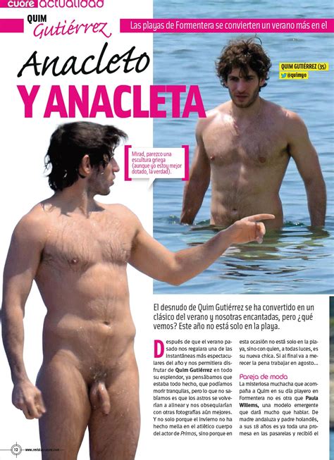 Quim Gutiérrez desnudo SIN CENSURA Paquetissimo