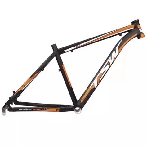 Quadro Tsw New Ride Aro Tam Preto Laranja Aluminio Mtb