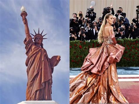 Inspirada na estátua da Liberdade Blake Lively surpreende ao mudar o