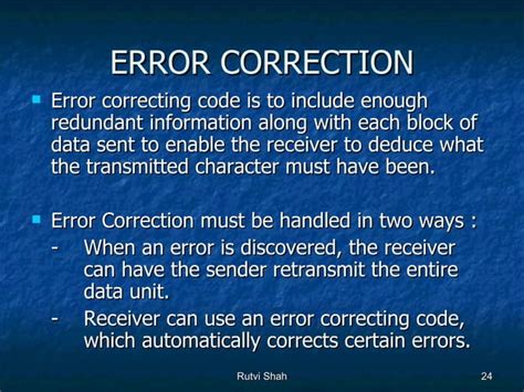 error detection and correction ppt