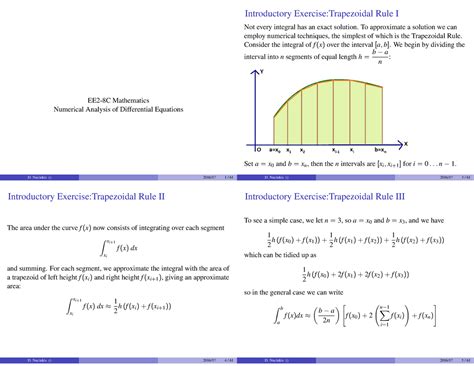 numerical analysis lecture notes ee2 8c mathematics numerical analysis of differential