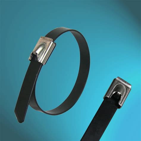 Ss 304 316 Plastic Coated Self Locking Stainless Steel Cable Ties With