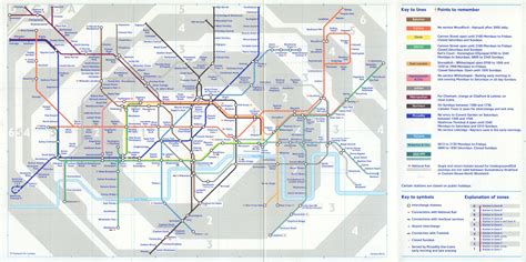 LONDON UNDERGROUND Tube Map Fare Zones Shown December 2002 Old Vintage