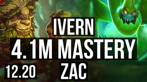 IVERN Vs ZAC JNG 4 1M Mastery 0 0 7 1400 Games Rank 9 Ivern
