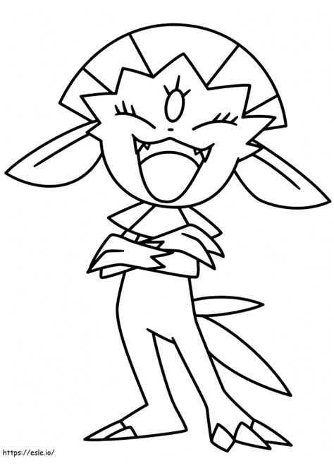 Weavile Para Impress O Para Colorir