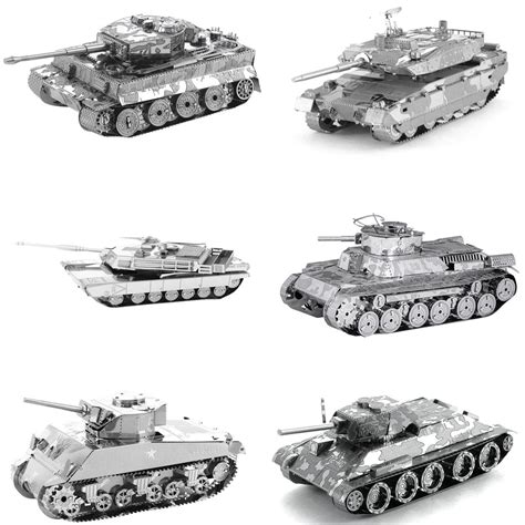 Mô Hình Kim Loại 3D Lắp Ráp Xe Tăng Chiến Đấu World War II