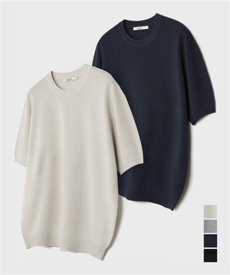 Musinsa Kiimuir Cool Linen Like Round Half Knitwear Color