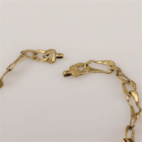 18kt Gold Figaro Link Bracelet Property Room