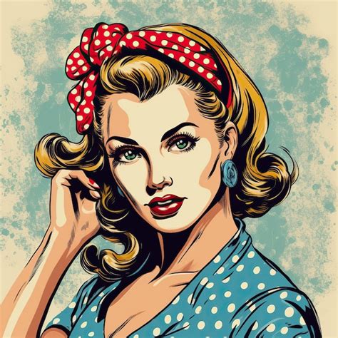 Premium Ai Image Ai Generated Ai Generative Pin Up Sexy Attractive Beautiful Girl Woman Comics