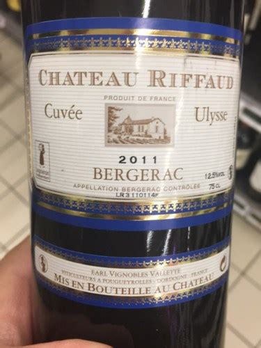 Château Riffaud Cuvée Ulysse Bergerac Vivino Australia