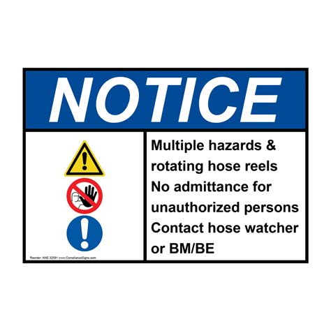 Ansi Notice No Entry Without Permission Bilingual Sign Anb