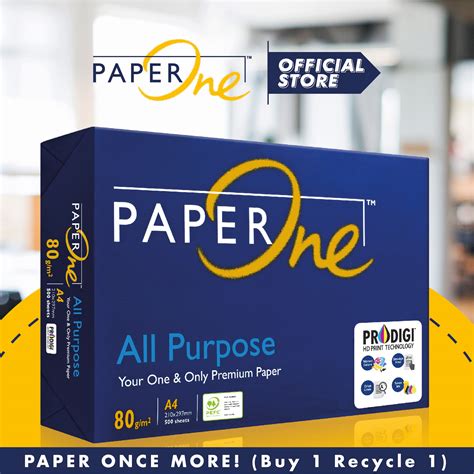 PaperOne Kertas A4 80gr All Purpose 1 Rim 500 Lembar Kertas HVS