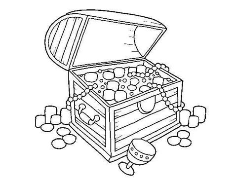 Treasure Chest Printable Coloring Page Free Printable Coloring Pages