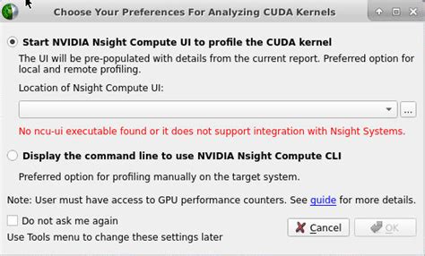can t get ncu gui to import properly nsight compute nvidia developer forums