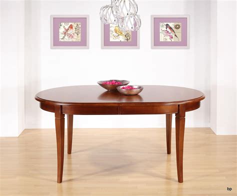 Table Ovale de salle à manger Estelle réalisée en Merisier Massif de
