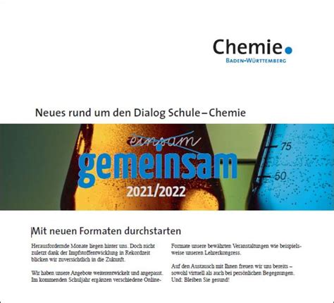 Chemie Bw Gemeinsam Neues Rund Um Den Dialog Schule