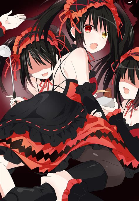 Wallpaper Anime Girls Date A Live Tokisaki Kurumi Long Hair Black Hair 2031x2952