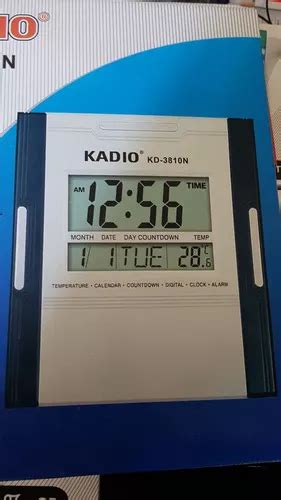 Relógio de parede digital Kadio temperatura e alarme MercadoLivre