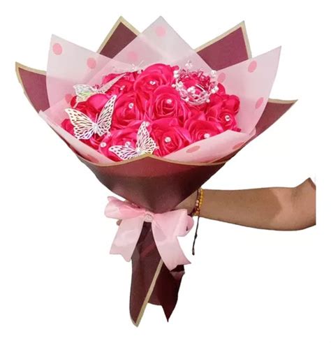 Ramo De Flores Rosas Eternas De Liston Meses Sin Inter S