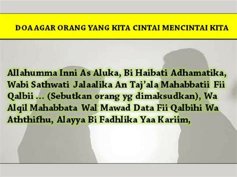 Doa Agar Orang Yang Kita Cintai Mencintai Kita Kembali Semua Semua