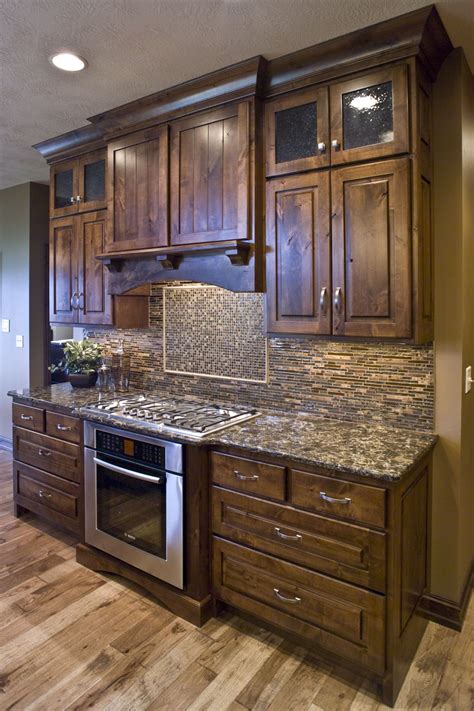 Knotty Alder Kitchen Cultivate Farmhouse Style Kitchen Cabinets