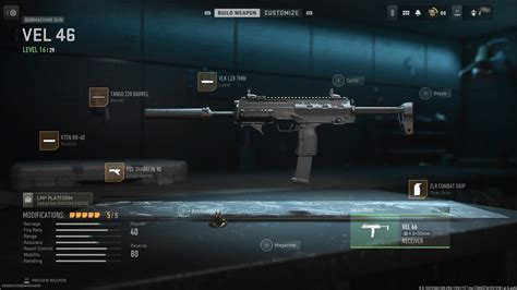 Best Vel Loadout And Class Setup In Modern Warfare Best Mp
