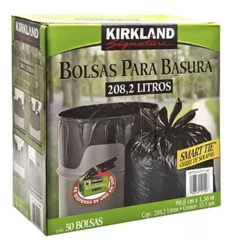 50 Bolsas Para Basura De Plástico Extra G Kirkland Signature Envío gratis