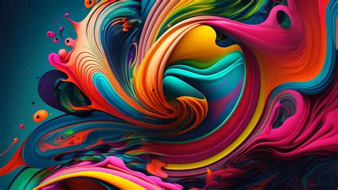 3D Texture Colorful Abstract Background For Desktop Wallpaper Image