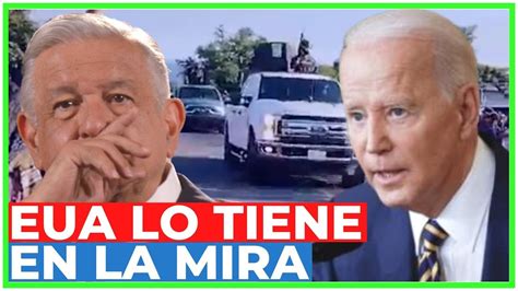 BIDEN está FURIOSO con AMLO LO REGAÑÓ por su PACTO con el N RCO y el