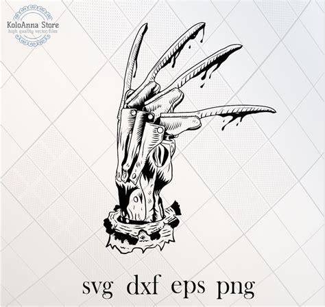 Freddy Kruegers Glove Svg Freddy Krueger Svg Nightmare Svg Elm The