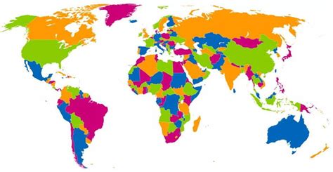 You Can Paint The World Map With Four Colors So That Neighboring