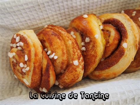 Kanelbullar Brioches roulées à la cannelle Cuisine de Tantine