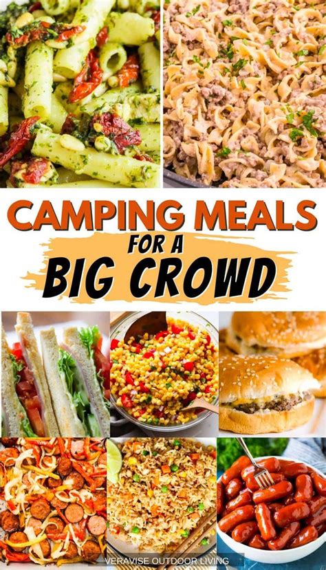 13 Easy To Make Camping Meals For A Crowd Easy Camping Meals Easy