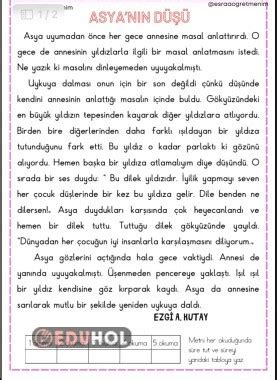 Okuma Anlama Metni Eduhol Etkinlik İndir Oyun Oyna Test Çöz Video İzle