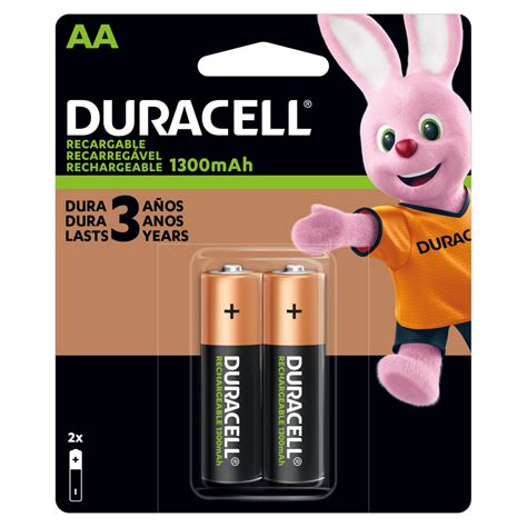 Pilas Recargables AA Pilas Duracell Plus