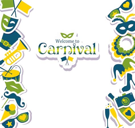Fondo Abstracto De Carnaval Vector Premium
