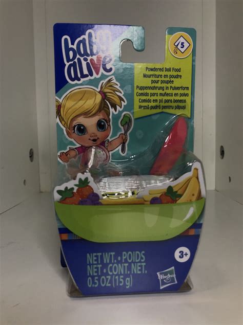 Baby Alive Powdered Doll Food Refill Includes 5 Food Packets New EBay