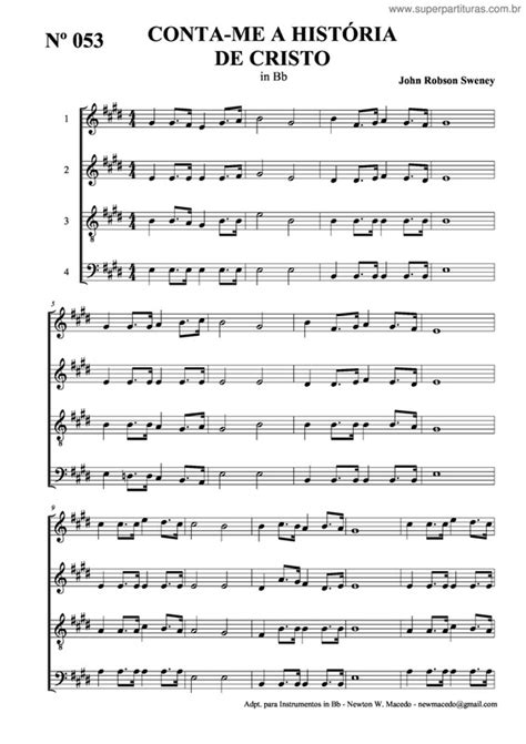 Super Partituras História De Cristo Harpa Cristã