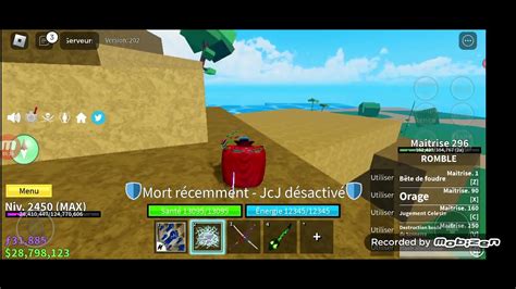 Pr Sentation Du Fruit De La Foudre Sur Blox Fruit Youtube