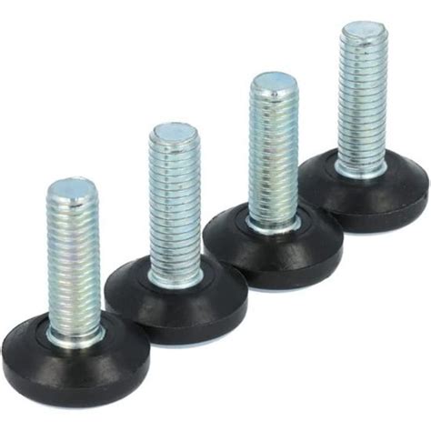 GleitGut 4 x patins téflon avec filetage M8 22 mm Pied vérin patins